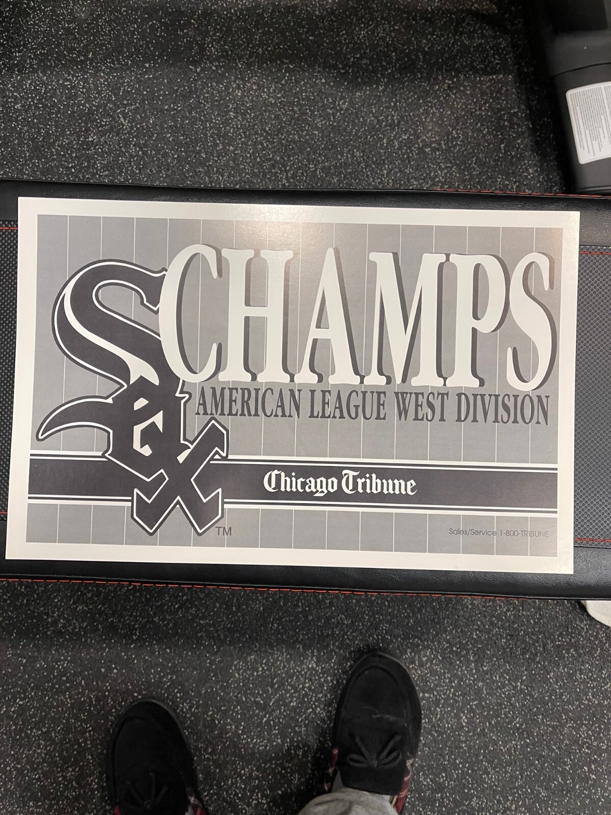 Vintage Chicago White Sox Tribune Baseball Advertising Sign Sales Promo ...