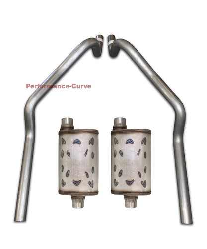 67 - 81 Chevrolet Camaro 2.5" Mandrel Bent Dual Exhaust - Flow Chaser ...