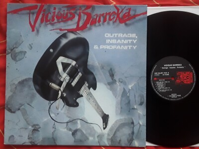 VICIOUS BARREKA * OUTRAGE , INSANITY & PROFANITY * 1986 33T LP * HEAVY ...