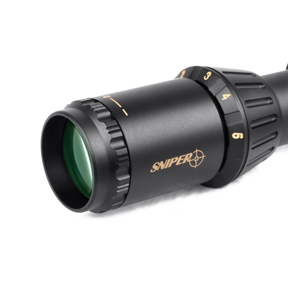 Sniper 1-5x30 rifle scope 30mm tube RGB illuminated reticle with PERP ...