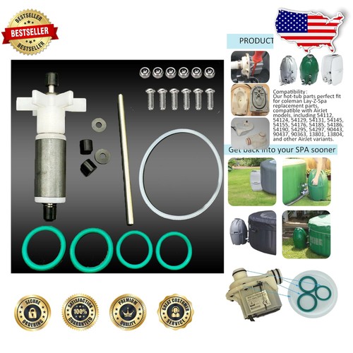 Durable Hot Tub Pump Repair Kit P4071 58113 E02 Lay-Z-Spa Impeller Seal ...