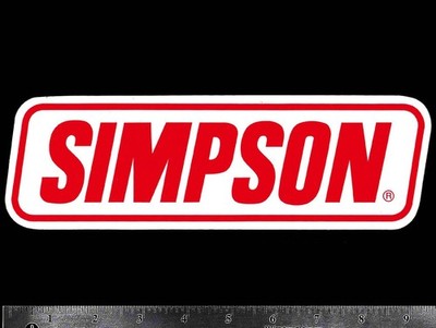 SIMPSON Safety Equipment - Original Vintage Racing Decal/Sticker NHRA ...