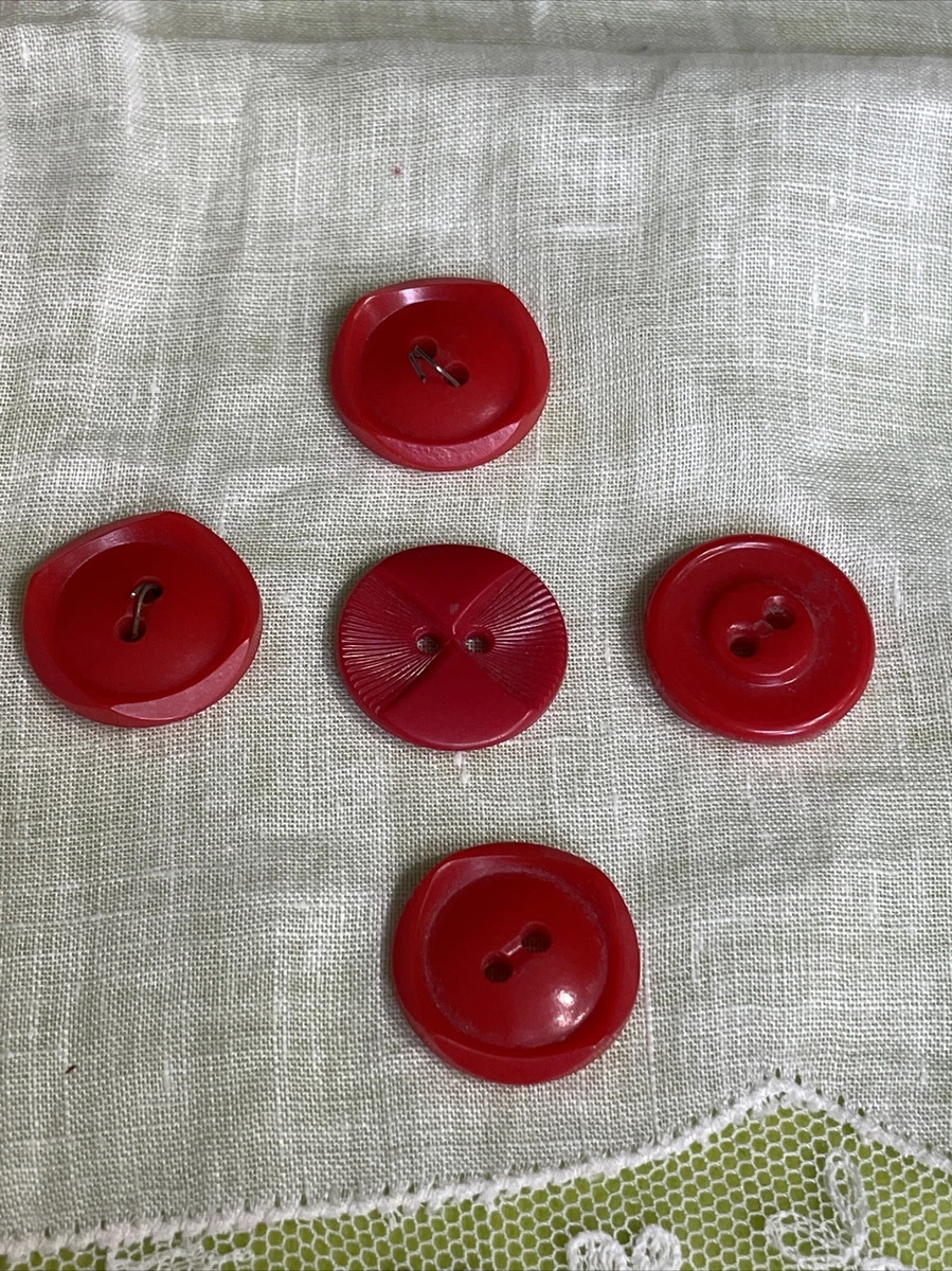 Red Sewing Button