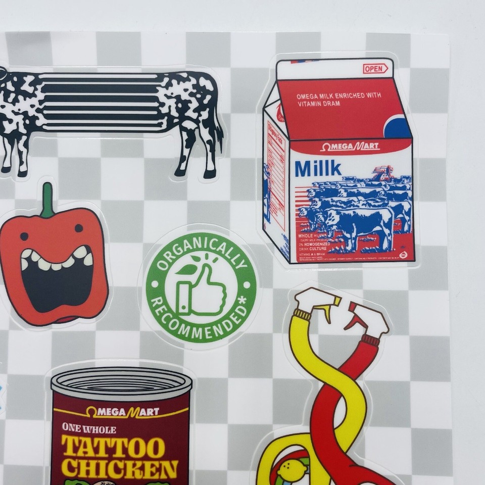 Meow Wolf - Omega Mart - Sticker Set Pack Matte Finish Sheet Souvenier ...