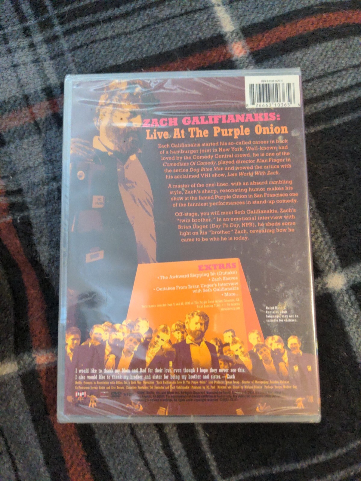 Zach Galifianakis - Live at the Purple Onion (DVD, 2007) for sale ...