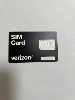 NEW UNACTIVATED Verizon 4G 5G 3 in 1 nano / micro / standard SIM card ...