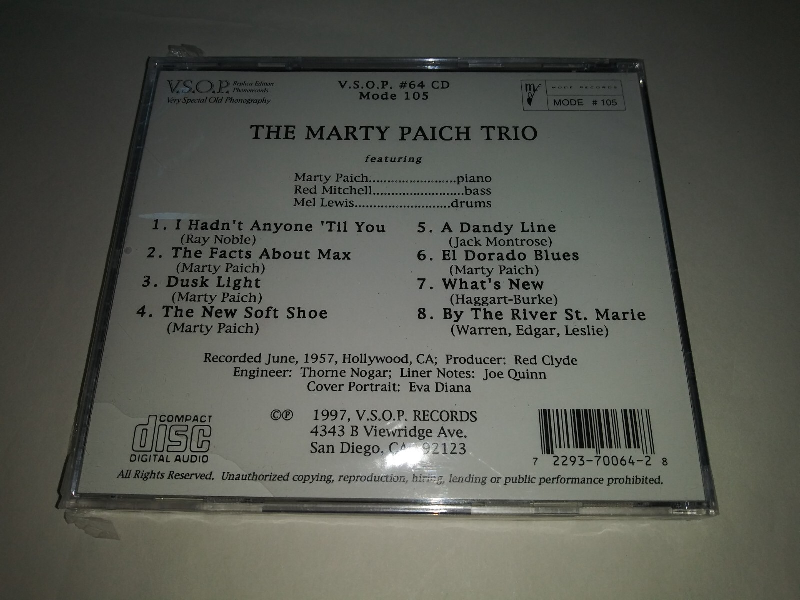 Marty Paich Trio by Paich, Marty (CD, 1998) for sale online | eBay