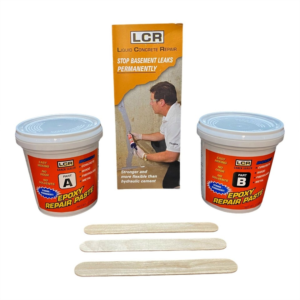 Polygem LCR Epoxy Concrete Crack Repair Kit - Permanently Bonds ...