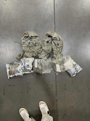 * Lot Of 7* NOS 4 Sealed USGI USMC US ARMY NBC Chemical Hood M6A2 M17A1 ...