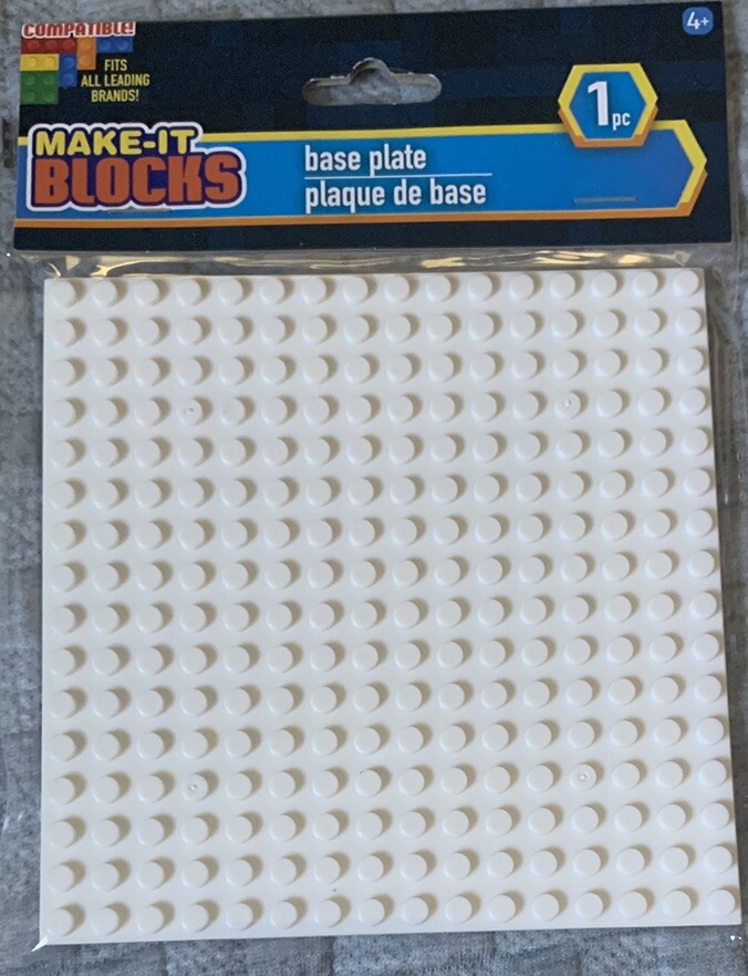 Make-It Blocks Base Plate Lot of 4 – Red, Yellow, Black, White 5"x5 ...