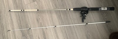 Shakespeare Alpha Medium 6' Low Profile Fishing Rod and Bait Cast Reel ...