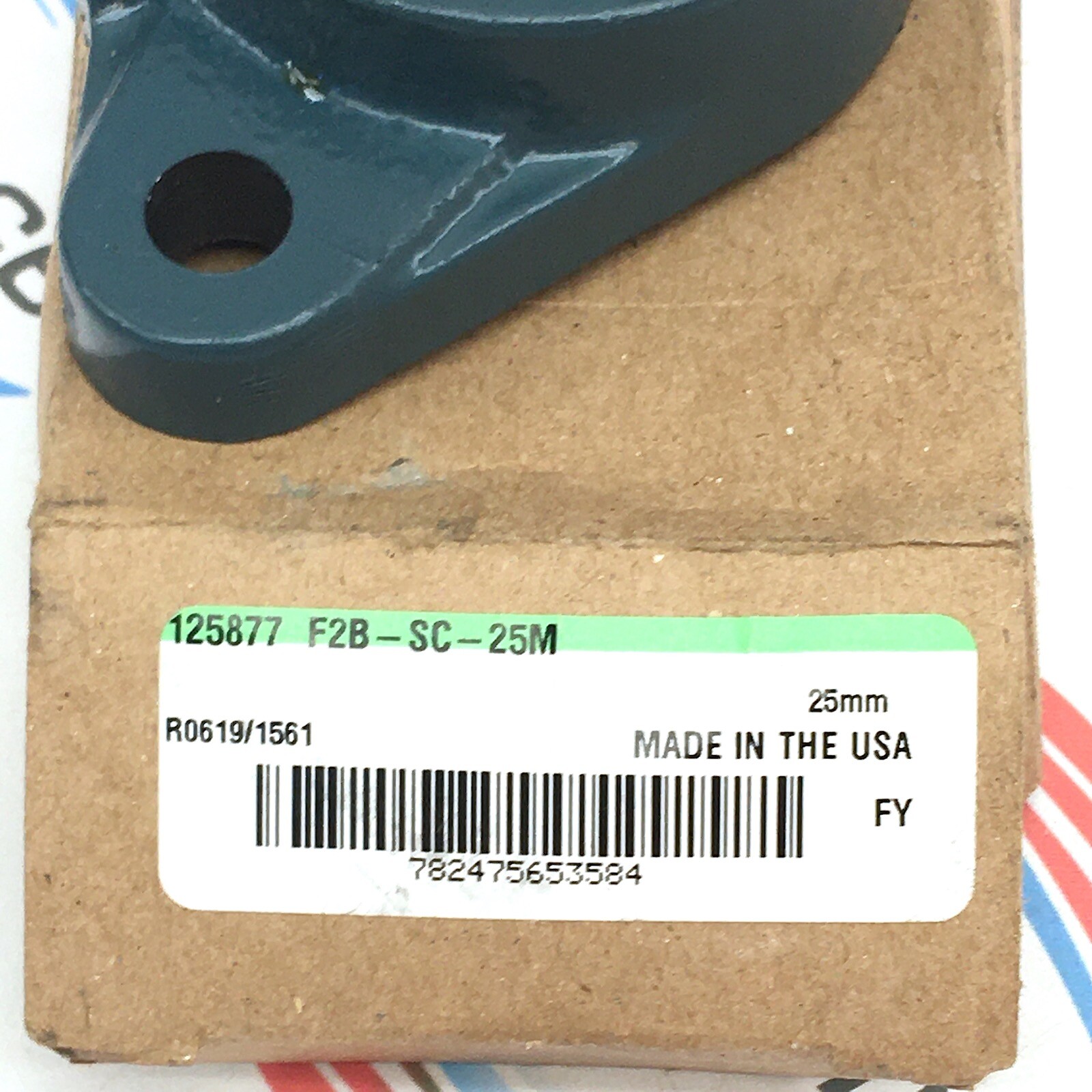 Dodge F2b-sc-25m 2-bolt Oval Flange Mounted Ball Bearing 25 Mm Bore for ...