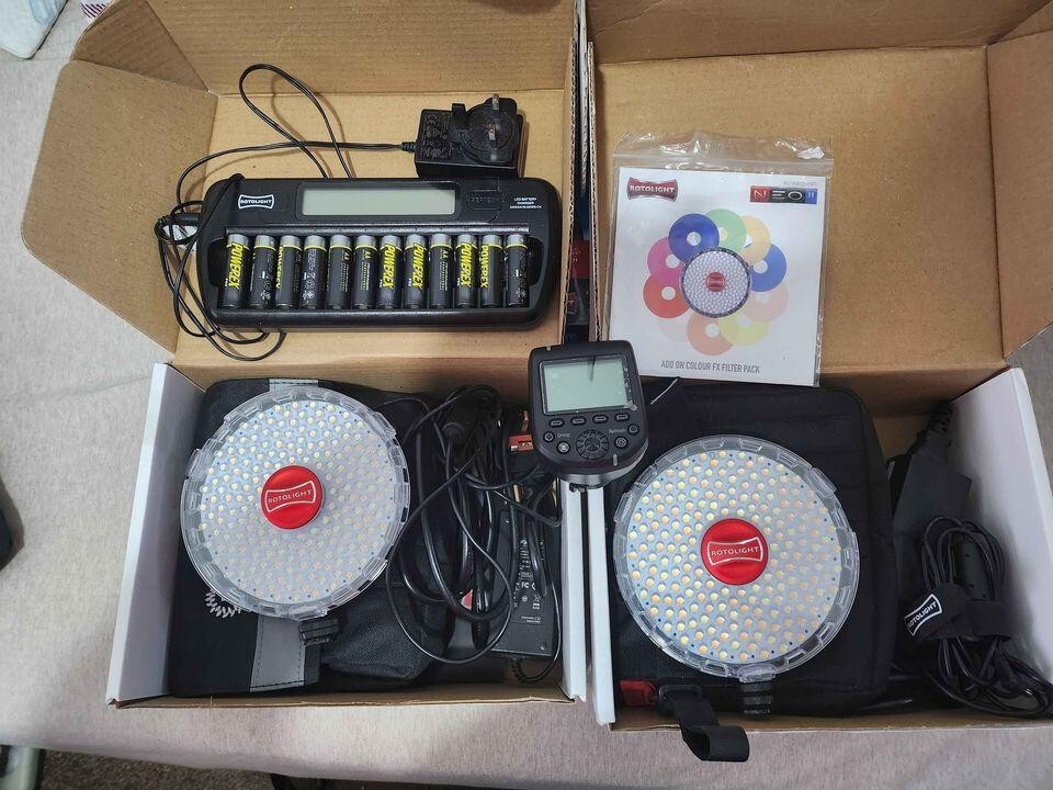 Rotolight Neo II Continuous LED Advanced Video Light (RL-NEO-2) x 2 ...