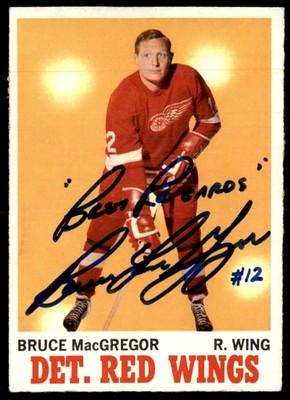 1970-71 Topps Autographed Bruce MacGregor #27 | eBay