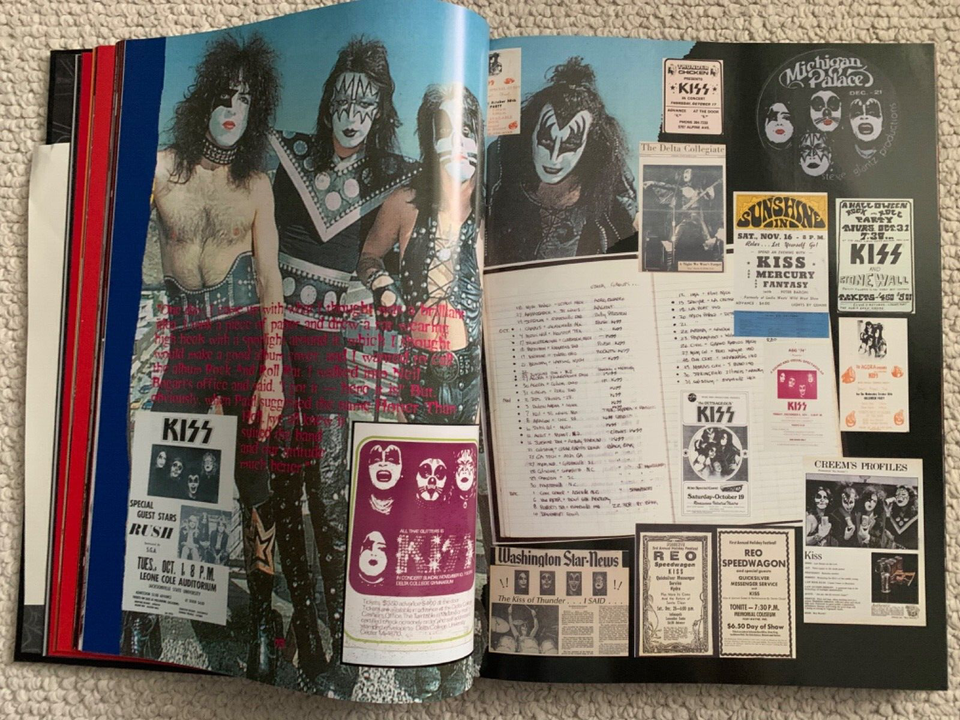 KISSTORY AMAZING+HUGE HARDCOVER BOOK INCREDIBLE PICTURES+ARTICLES KISS ...