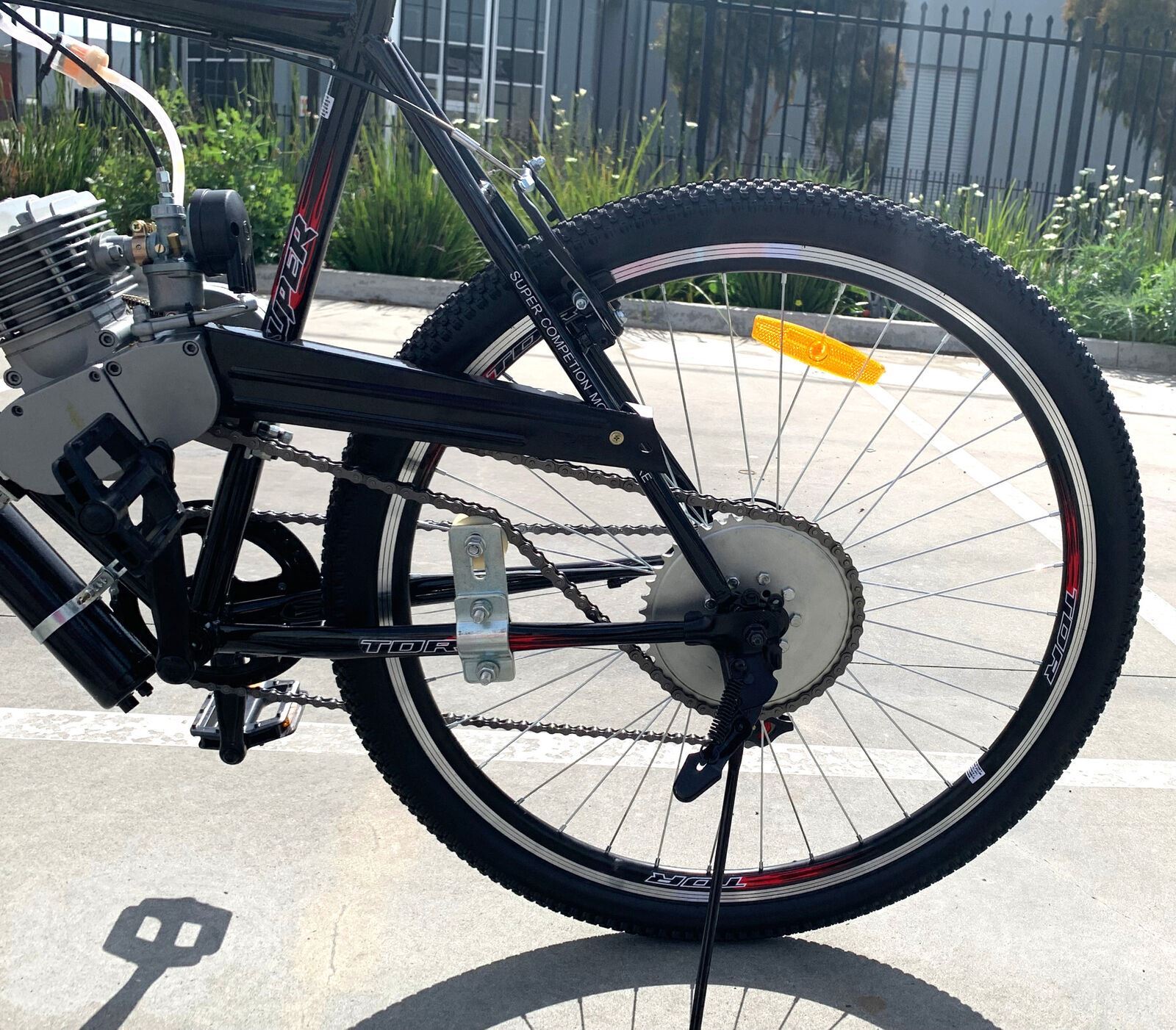 DIY 80CC 100CC MOTORISED PUSH BIKE ENGINE MOTOR KIT WITH 27.5" BICYCLE ...