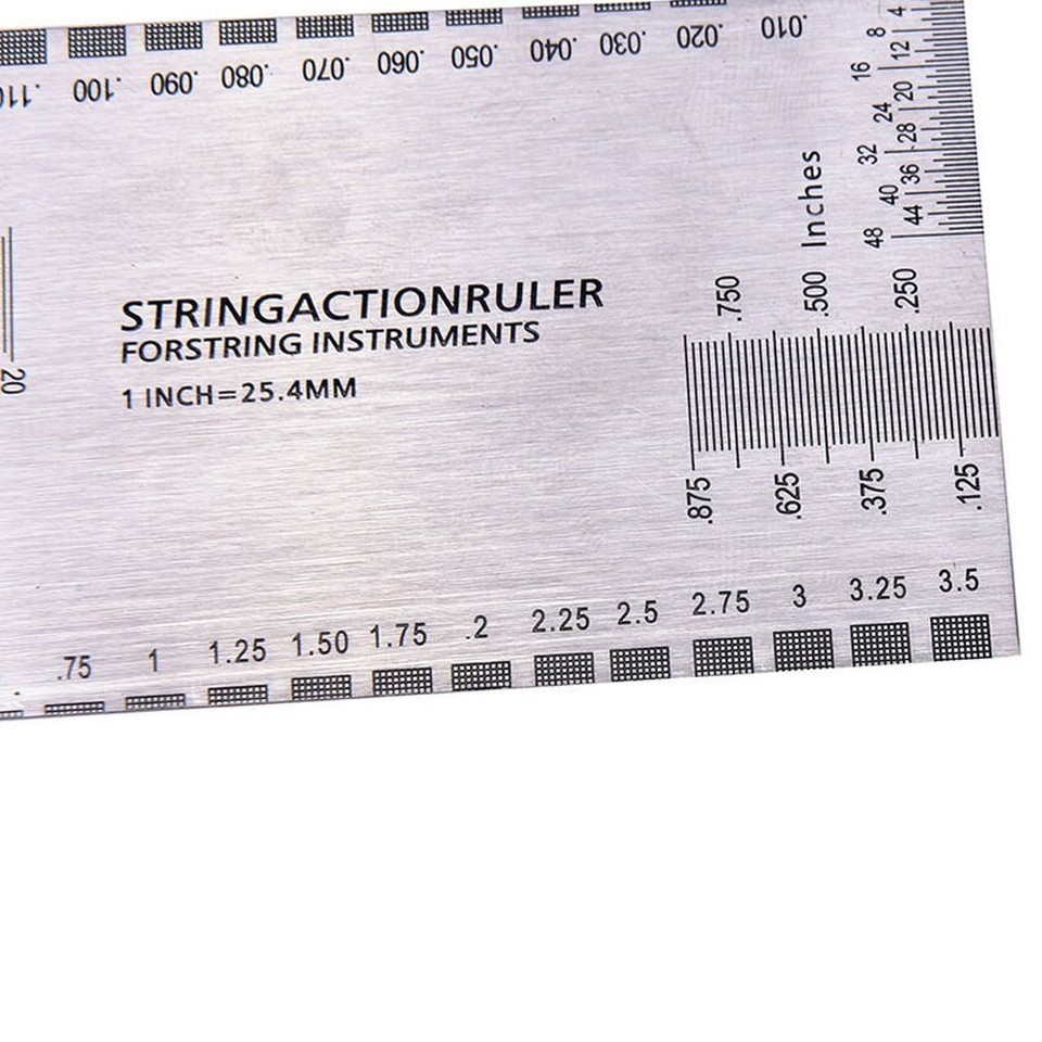 Guitar Pip String Action Gauge Ruler Guide Setup Measuring Stainless ...