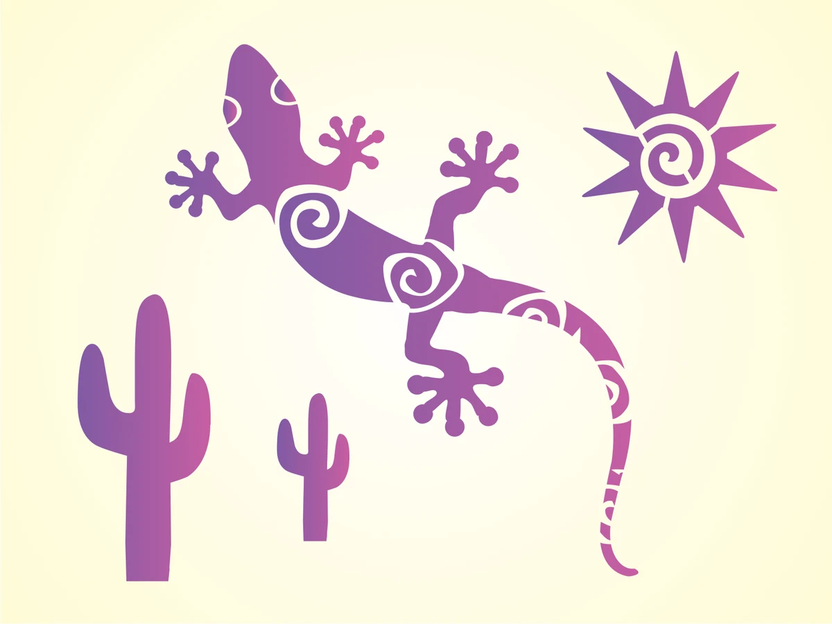 Southwest Lizard Art