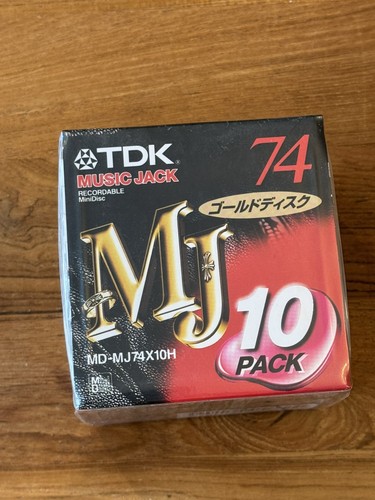 10-pack TDK Music Jack Series 1 MD 74min Recordable MiniDiscs. Sealed ...