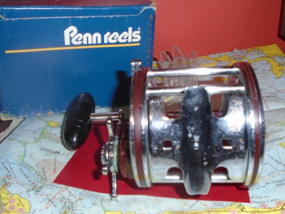 PENN SENATOR 113H 4/0 FISHING REEL WITH BOX USED PENN 4/0 HIGH SPEED ...