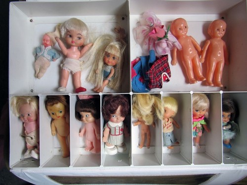 Vintage Kiddles Collector’s Case w/1960s Assorted Dolls - Not All ...