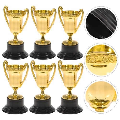 6 Pcs Game Trophy Mini Toy Child Plastic Small Trophies Children Tiny ...