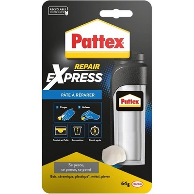 Pattex | Pâte à réparer multi-usages (tube de 64 g) – Pâte epoxy bi ...