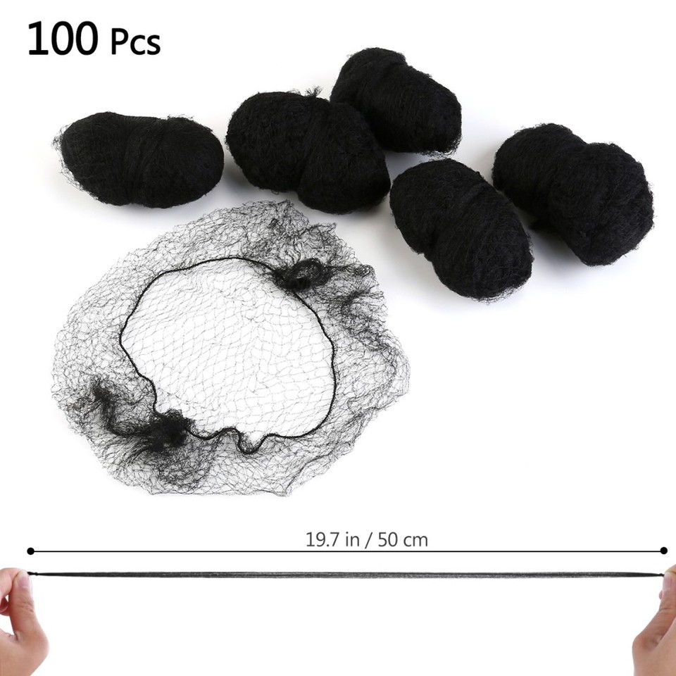 100PCS Hair Mesh Net Hair Nets Cooking Sleeping Kitchen Catering Food ...
