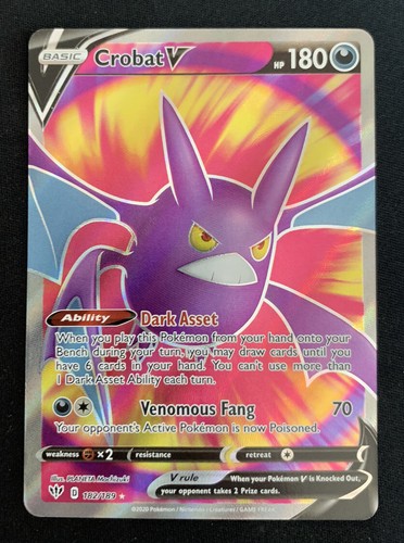Crobat V 182/189 Darkness Ablaze Ultra Rare Holo Pokemon TCG Card NM | eBay