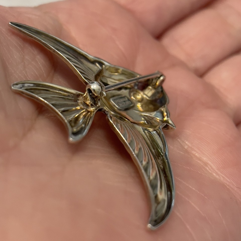 Forstner Sterling Silver Vintage Swimming Fish Brooch Pin | eBay