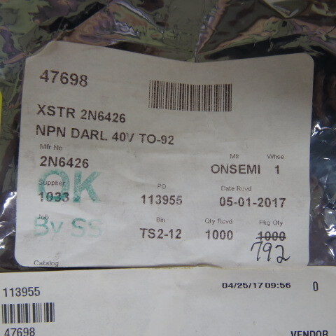 ON SEMICONDUCTOR 2N6426 Qty of 200 per Lot XSTR 2N6426// Bipolar (BJT) Transis | eBay