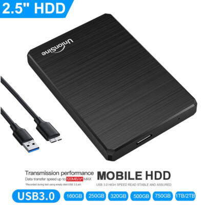 Ultra Slim External Hard Disk Drives 2TB 1TB 500GB USB 3.0 Extended HDD ...