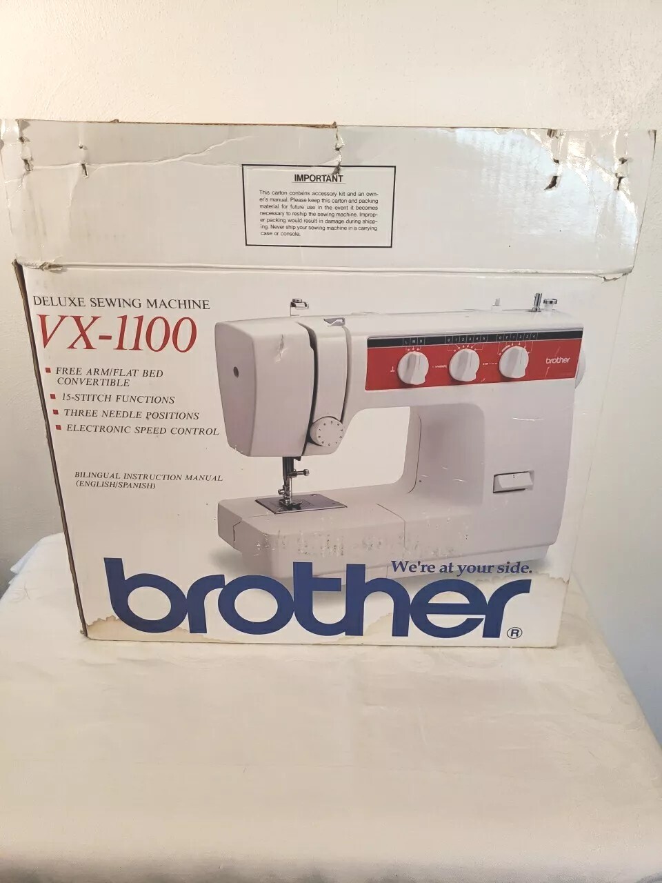 Brother Vx-1100 Sewing Machine 15 Stitch Function Handle EUC for sale ...