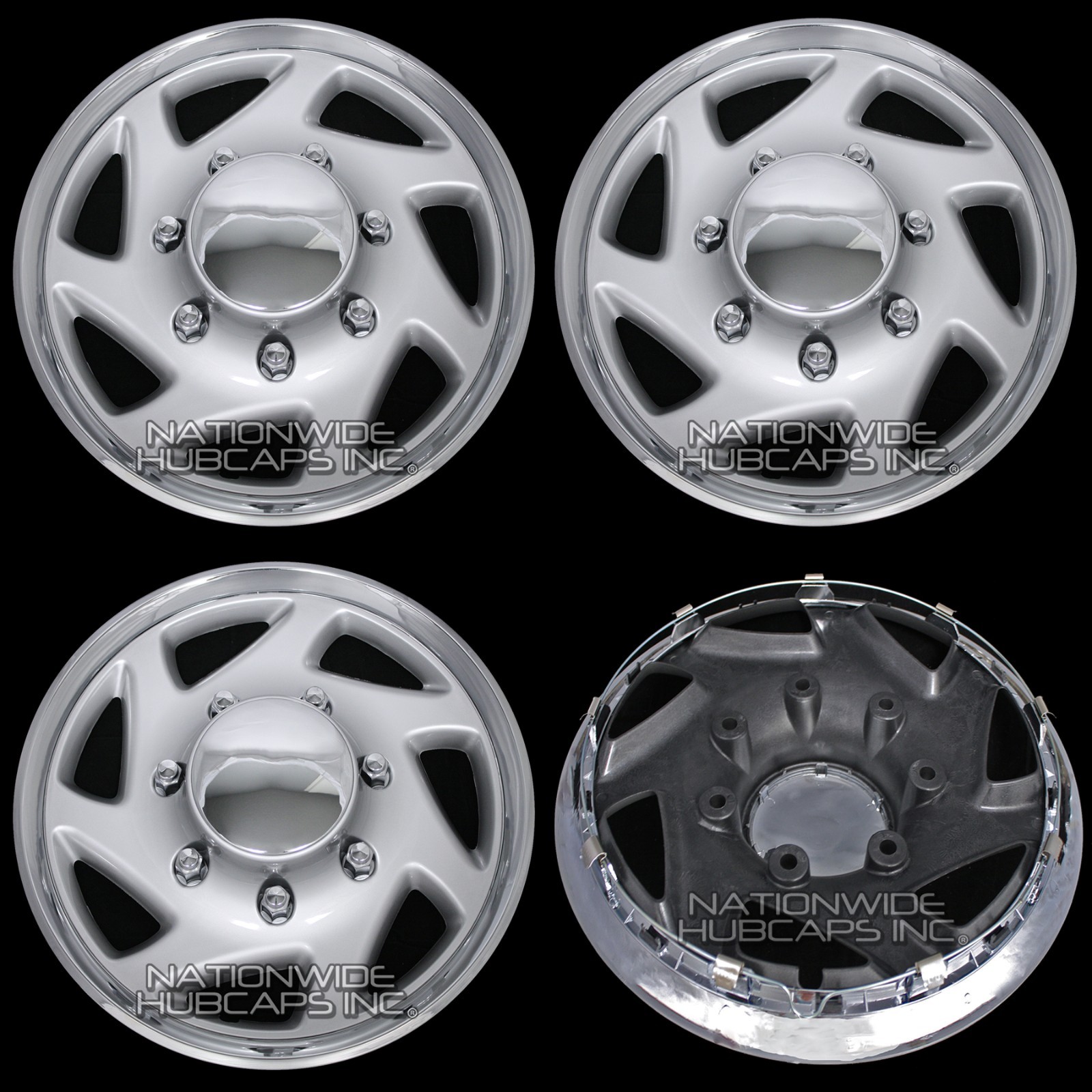 New Set of 4 Ford Truck Van 16" 8 Lug Full Wheel Covers Hub Caps fits ...