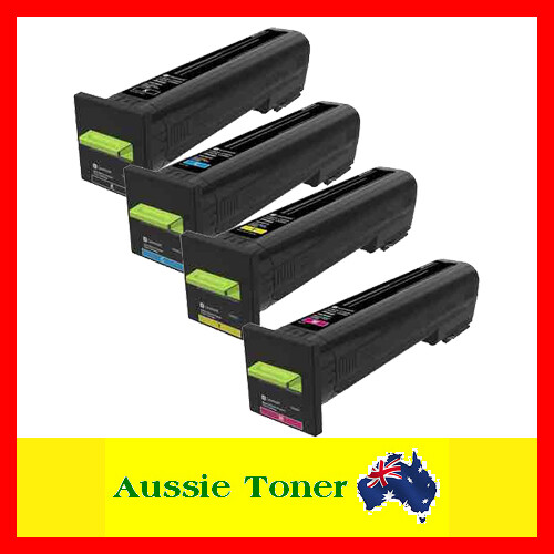 4x Toner for Lexmark CS820 CX825 CX860 CX825de CX860de CS820de CX825det ...