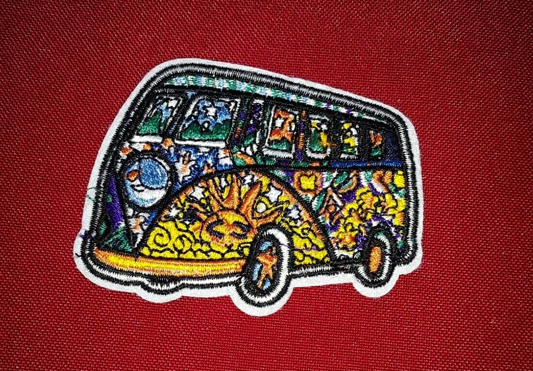 Hippie Bus Iron on Patch - Flower Power sunshine Hippie bus Patch | eBay