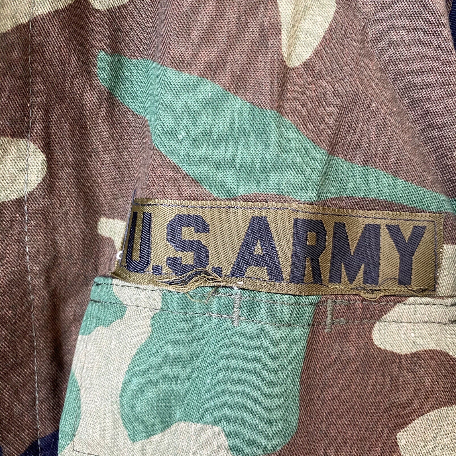 Vintage US Army 70s VTG Woodland Camo Camouflage Fiel… - Gem