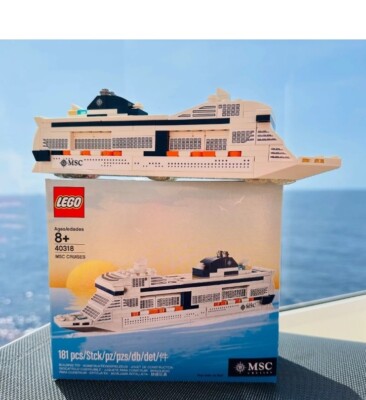 LEGO MSC CRUISES SHIP 40318 LEGO NEW IN SEALED BOX RARE PIECE MSC Ship ...