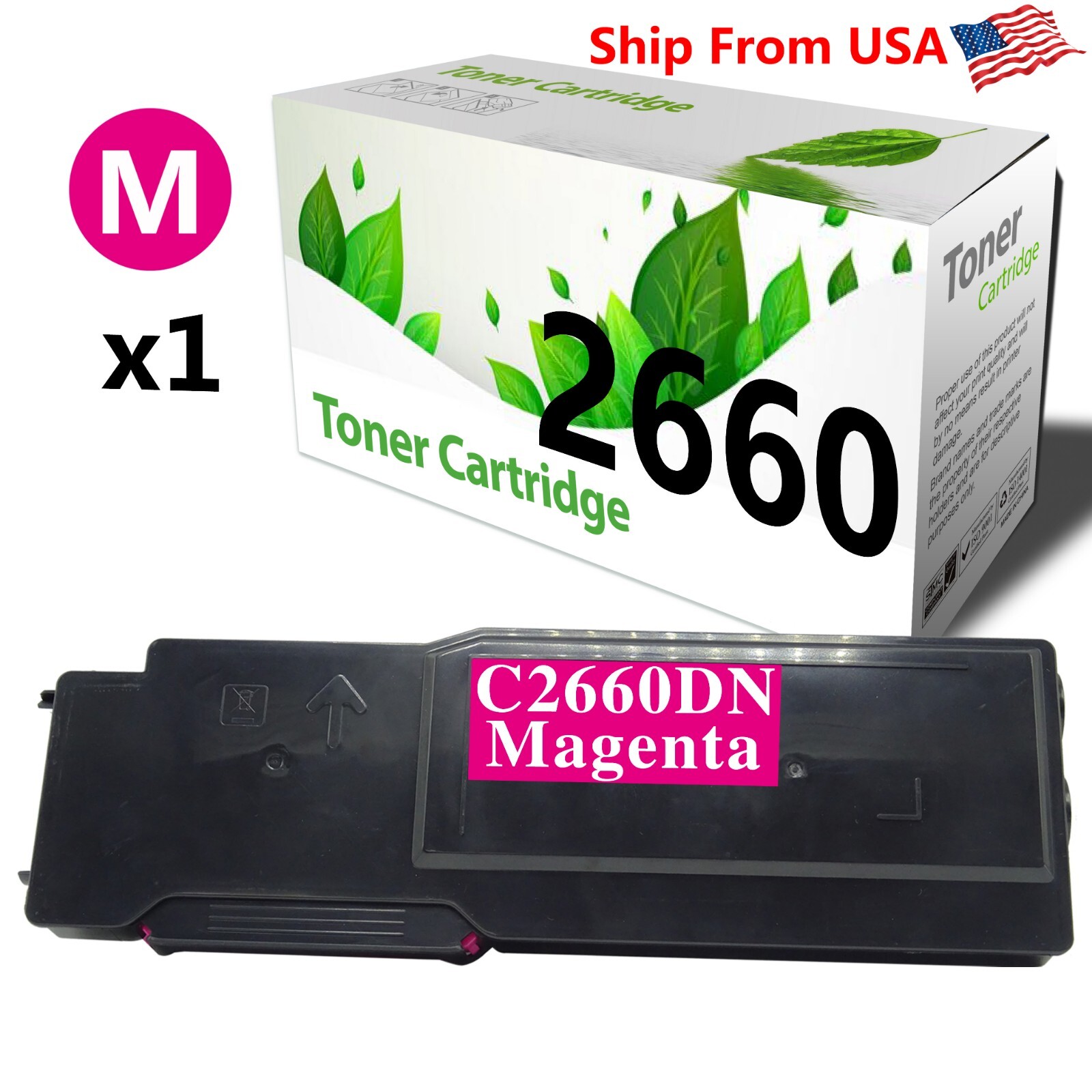 1-Pack Compatible C2660 Toner Cartridge Replacement for C2660dn 2665dnf ...