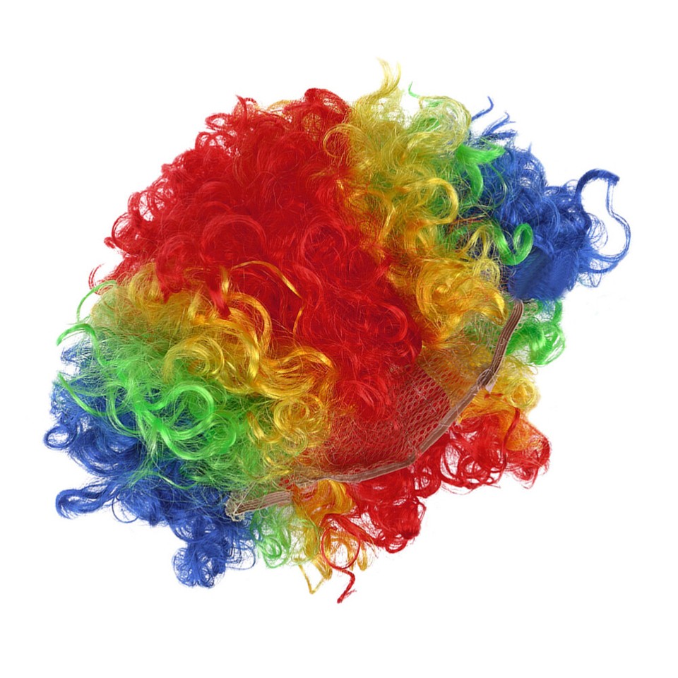 3Pcs Wigs Carnival Clown Wigs Rainbow Wigs Clown Cosplay Costume Clown ...
