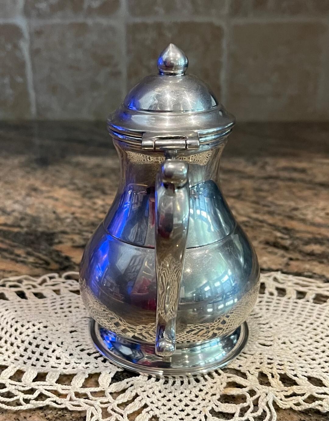 Vintage Elegant Trinac Pewter Creamer or Teapot for 1, #422, Lidded ...