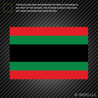 Pan African Flag Sticker unia flag afro-american flag black liberation ...
