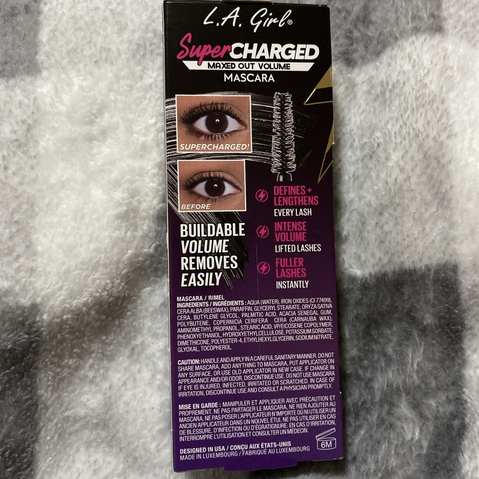 LA Girl Super Charged Maxed Out Volume Mascara in Black .41 Fl Oz | eBay
