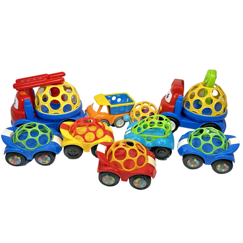 Lot of 9 O Ball Cars & Ball Baby Toddler Easy Grasp Developmental Toys ...