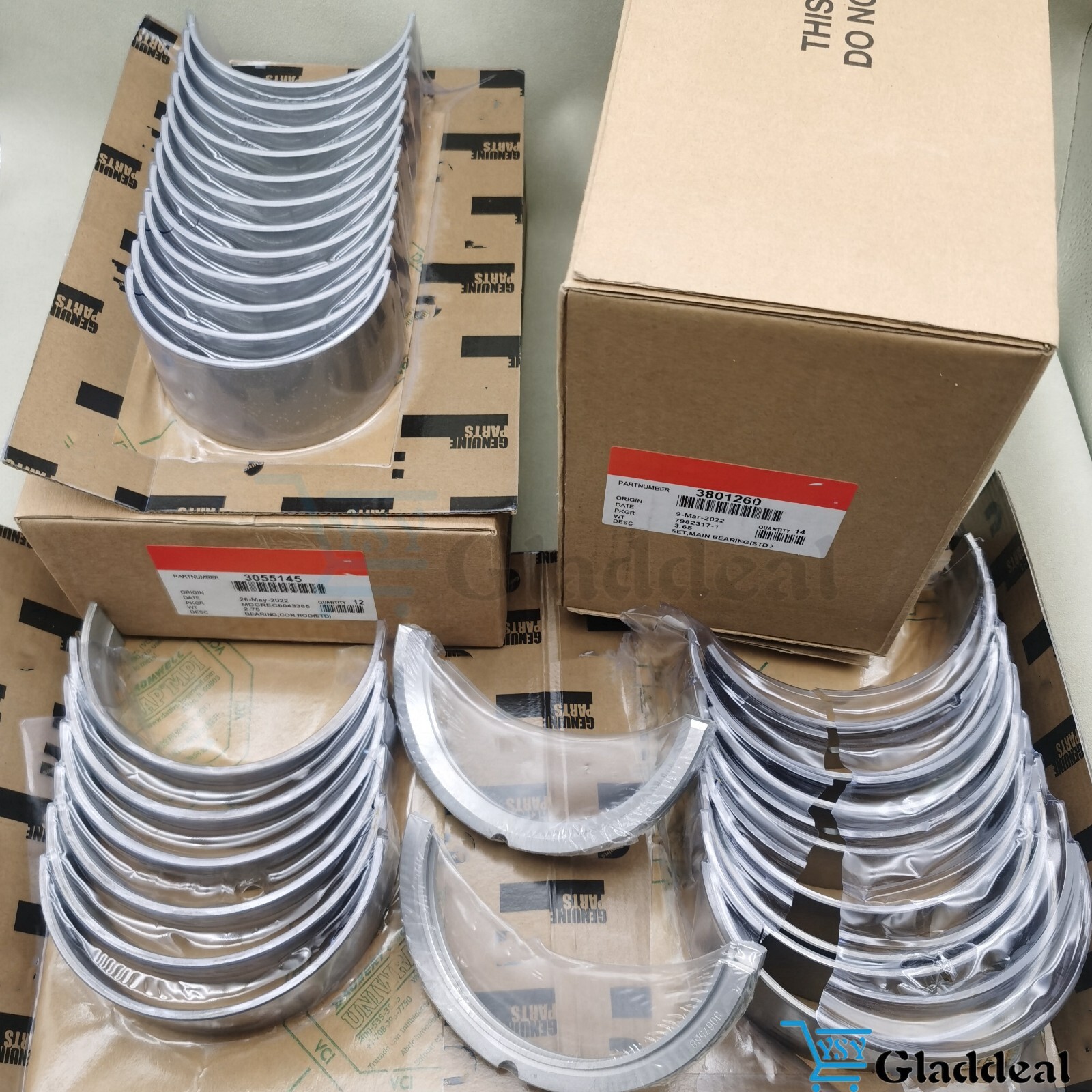 For CumminsN14 Rod And Main Bearing 3801260 / 3055145 US | eBay