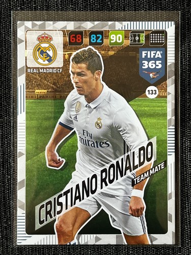 CARD PANINI FIFA 365 2018 CRISTIANO RONALDO REAL MADRID # 133 RARE STAR ...