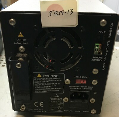 Instek SPS-606 0-60V 0-6A DC Power Supply Switch Mode | eBay