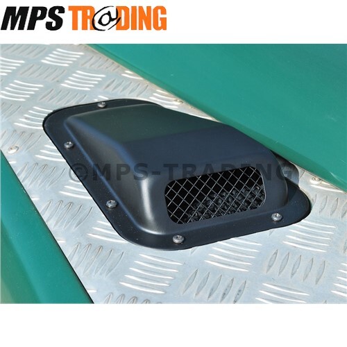 Land Rover Defender Black Steel Wing Top Air Intake Scoops 1x DA4000 1x ...