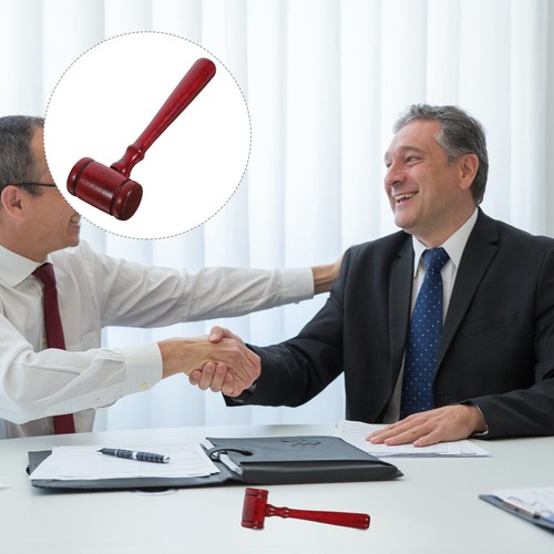 Mini Red Judge Gavel Wooden Hammer for Kids Role Play Accessory | eBay UK