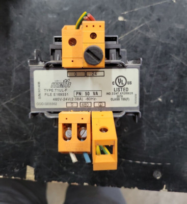 1- Meth T1ULF 480V 50 VA 35TB Industrial Control Transformer 480V-24V ...